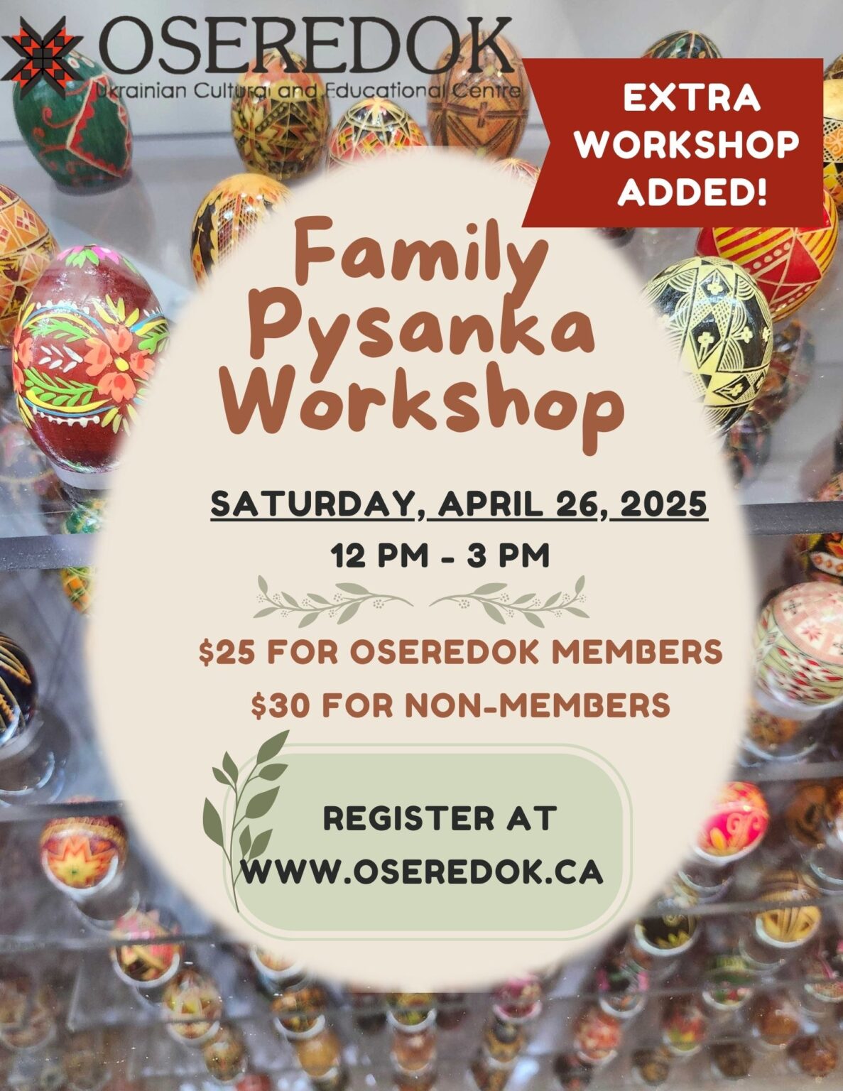 Family Pysanka Workshop. April 26, 2025 | Oseredok